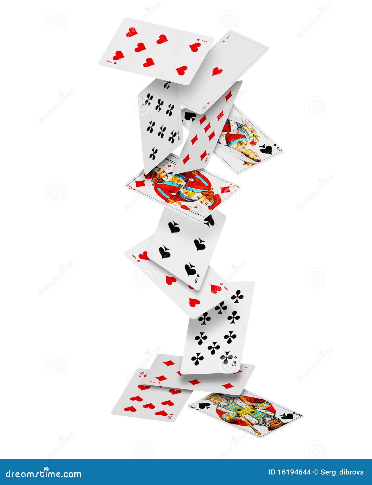 Falling cards stock photo. Image of group, falling, isolated - 16194644
