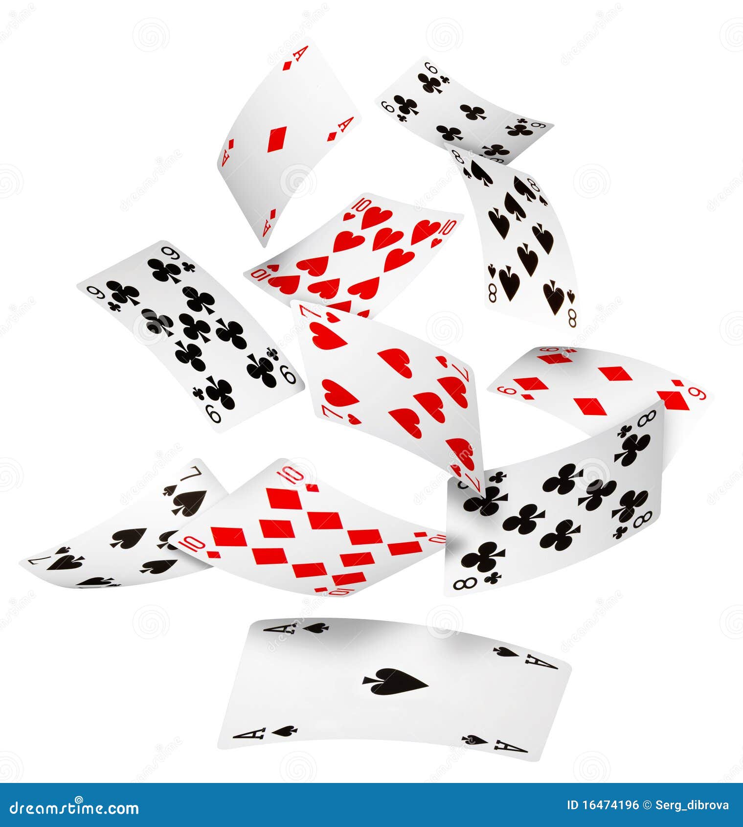 Falling cards stock illustration. Illustration of white - 16474196