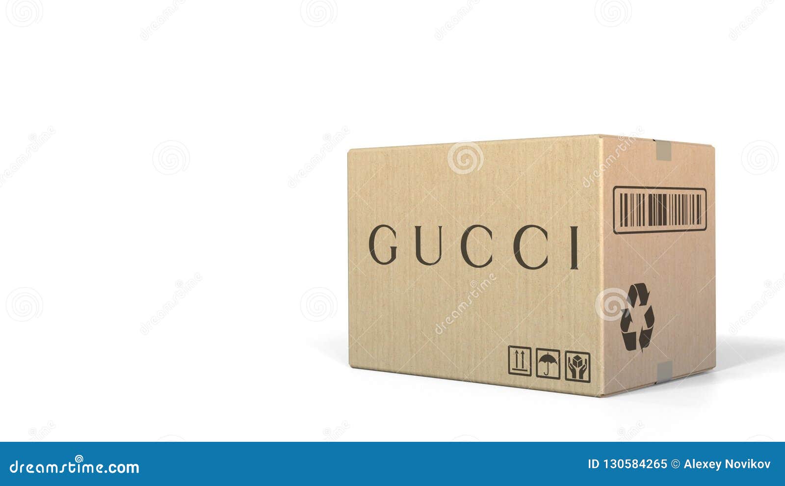 Falling Carton with Gucci Logo. Editorial 3D Animation Stock Video ...