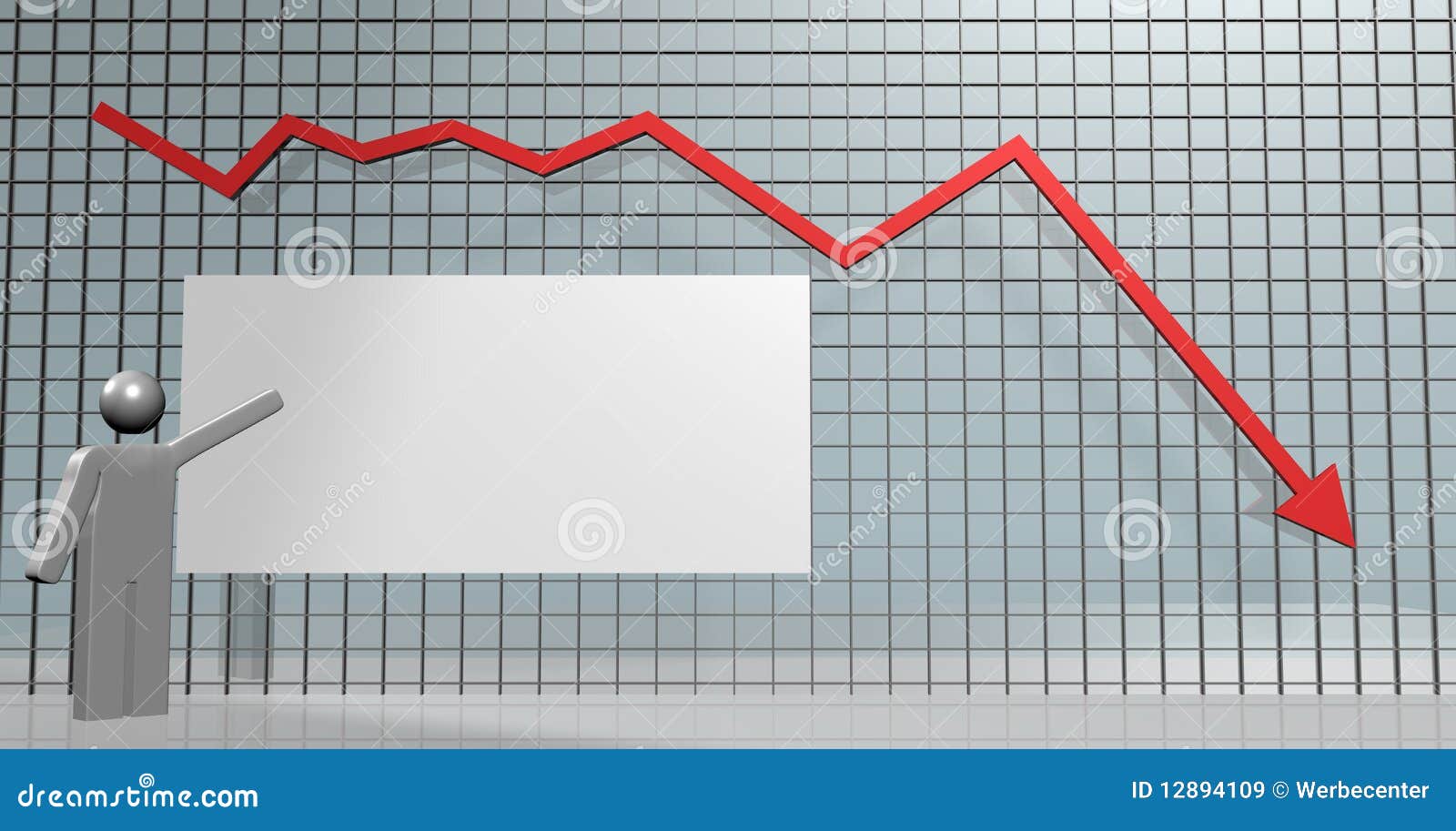 Falling chart stock illustration. Illustration of demographic - 12894109