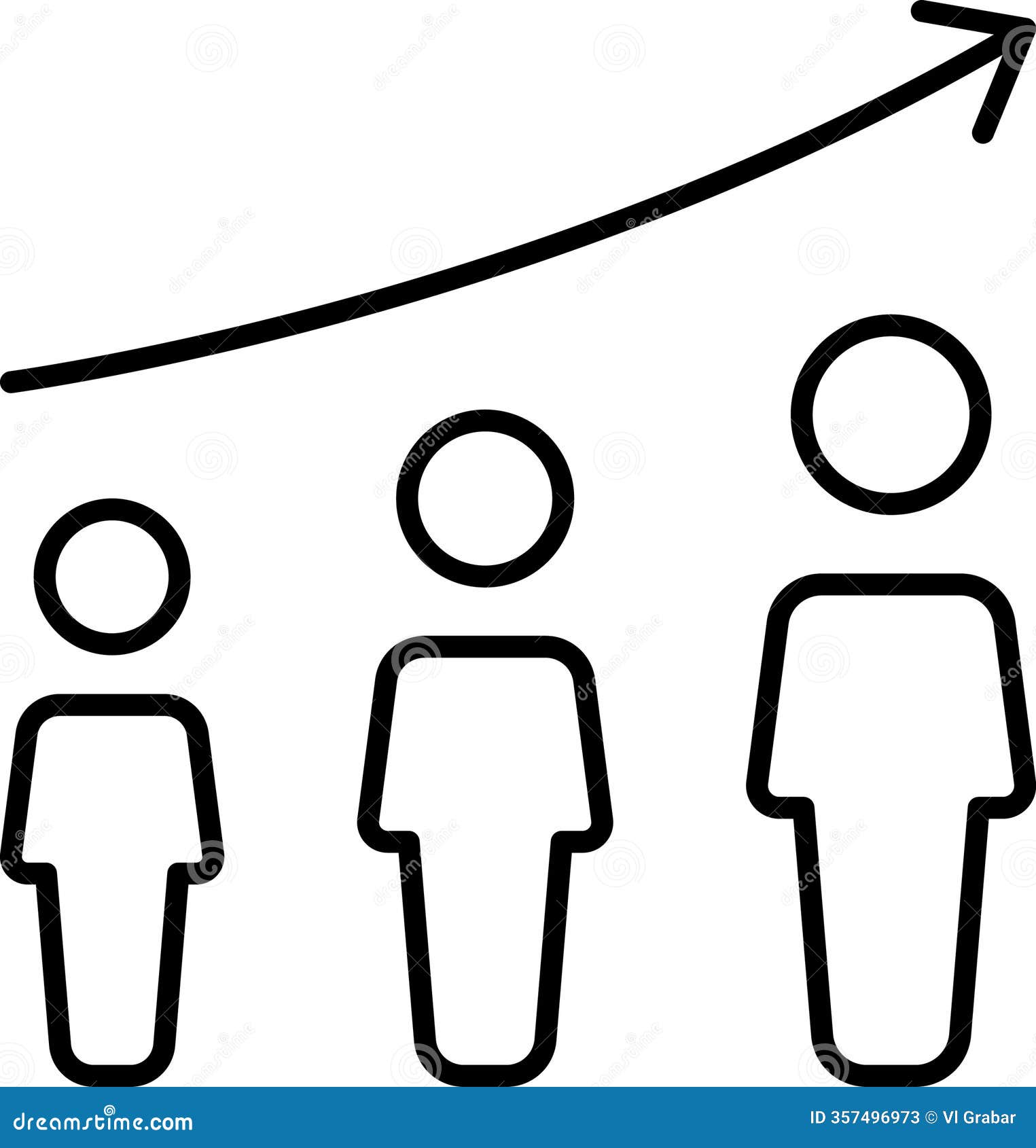 Population Growth Icon, Increase Social Development, Global Demography ...