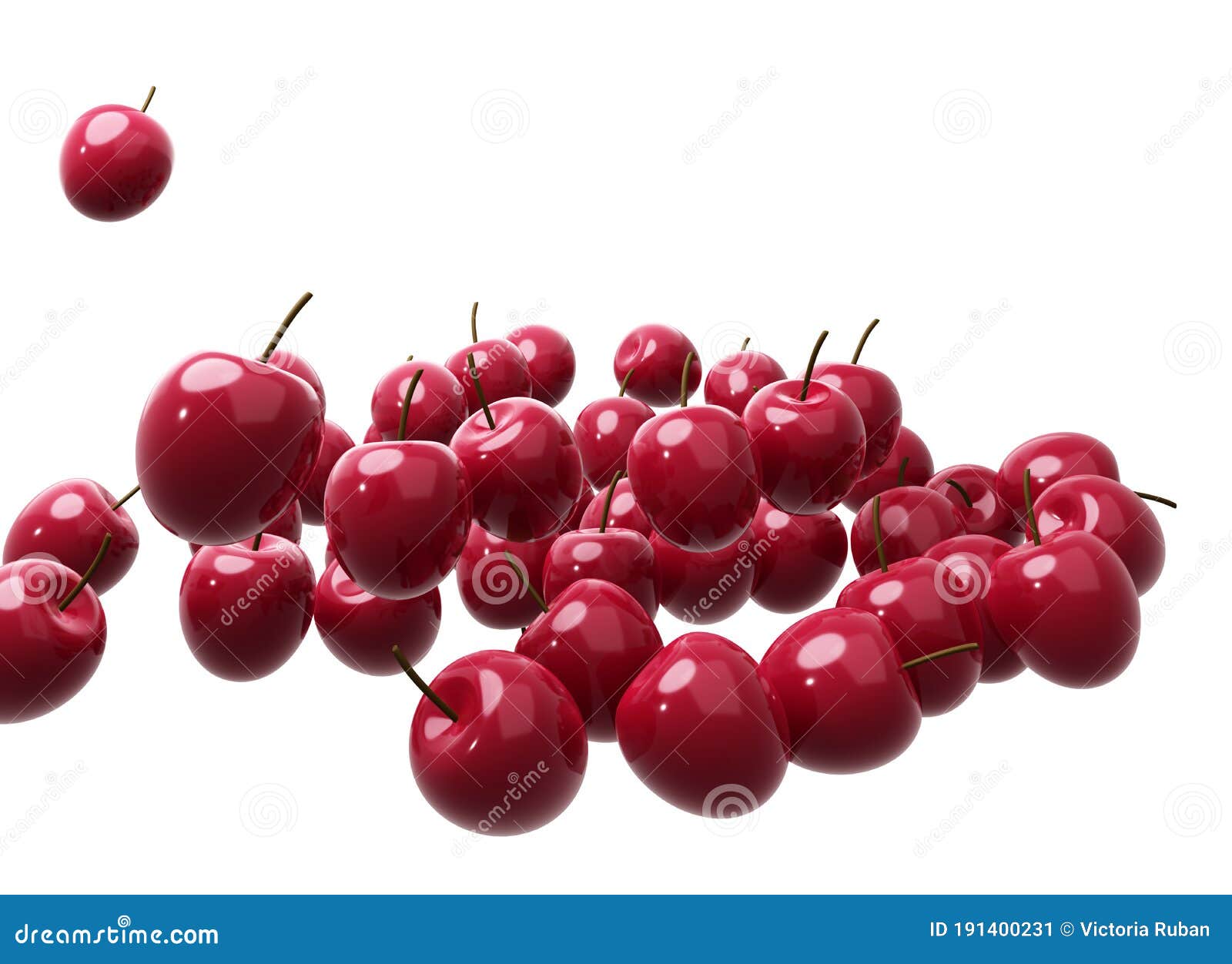 Falling cherries stock illustration. Illustration of flight - 191400231