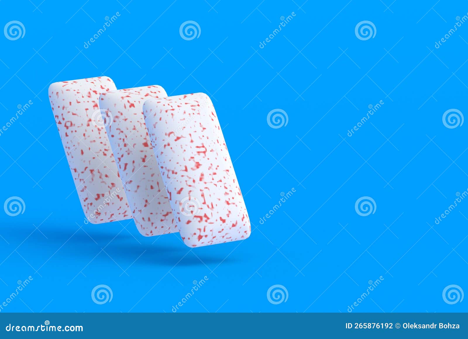 Falling Chewing Gum. Mint Bubblegum Royalty-Free Stock Photography ...