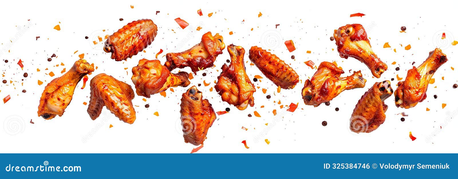 Chicken Wings And Pork Bacon, Kebab, Lamb Ribs Vector Packaging Label ...