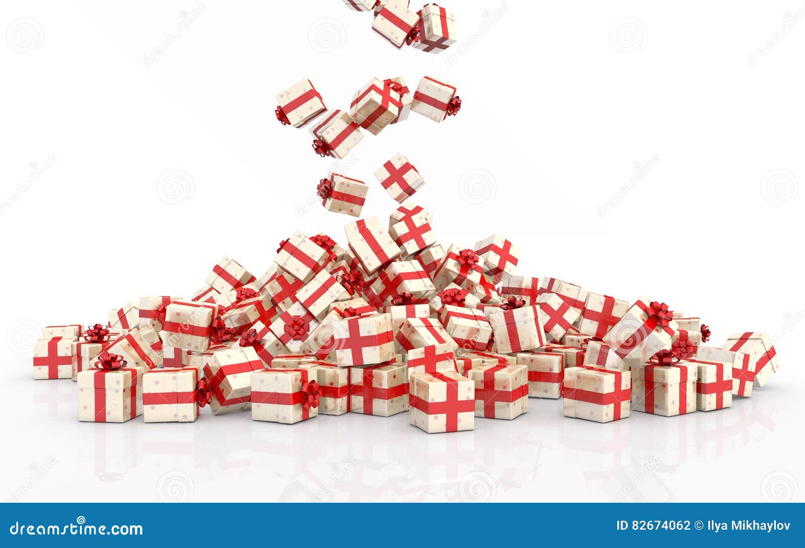 Falling Christmas Gift Boxes Stock Illustration - Illustration of boxes ...