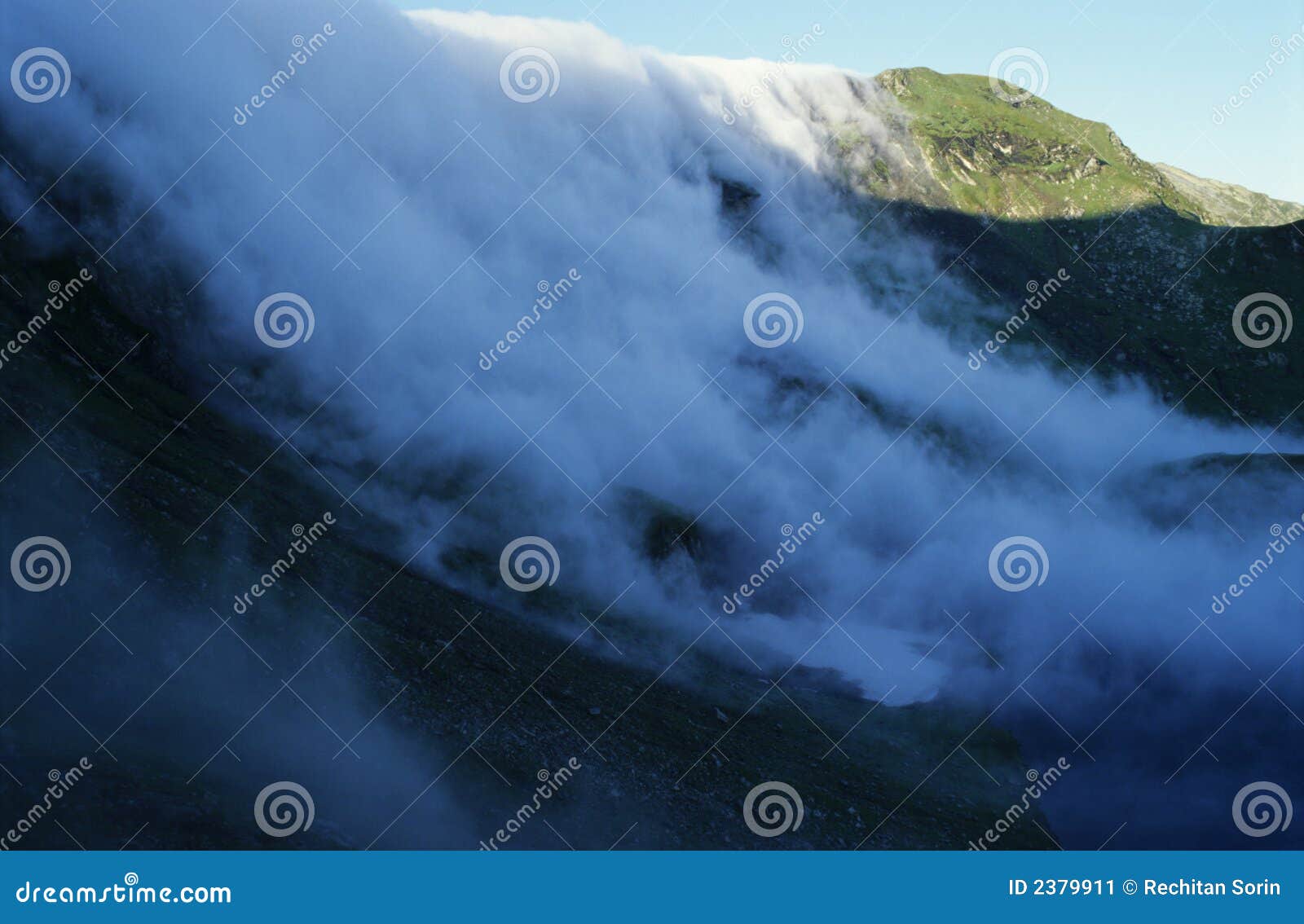 Falling clouds stock image. Image of clouds, blue, stone - 2379911