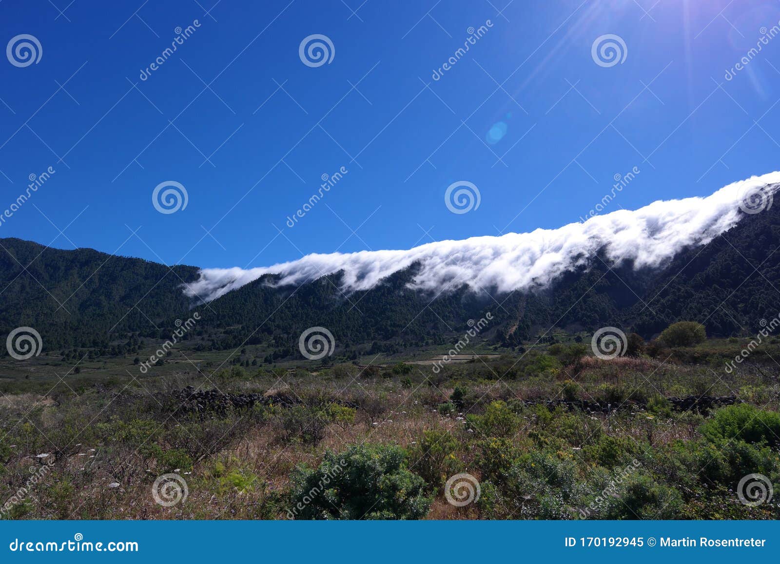 Falling clouds stock image. Image of beautiful, mountains - 170192945
