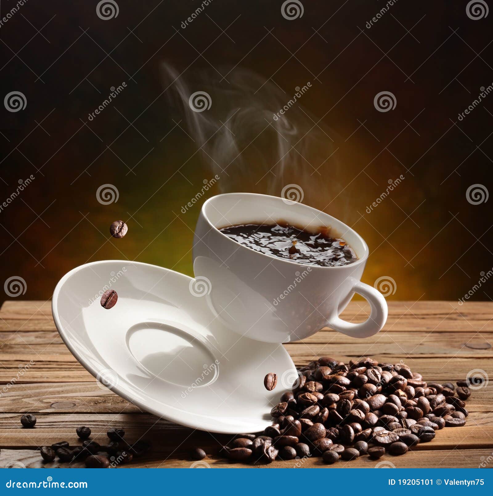 Falling coffee cup stock image. Image of coffee, coffea - 19205101