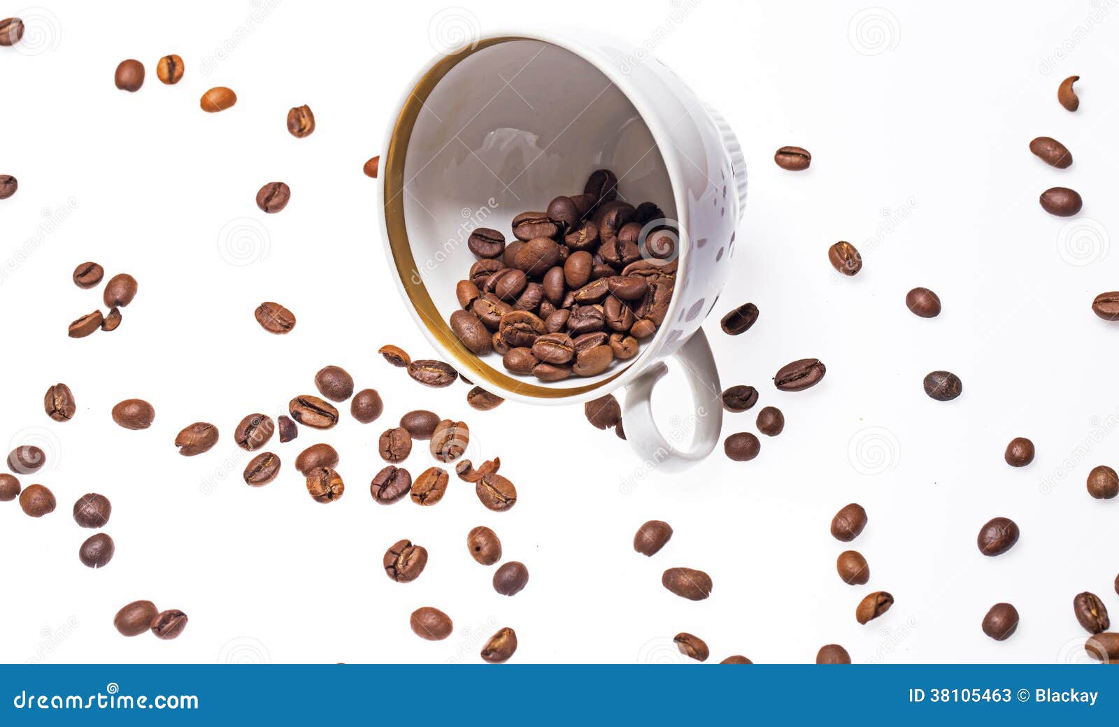Falling Coffee Cups and Beans Stock Image - Image of close, fresh: 38105463