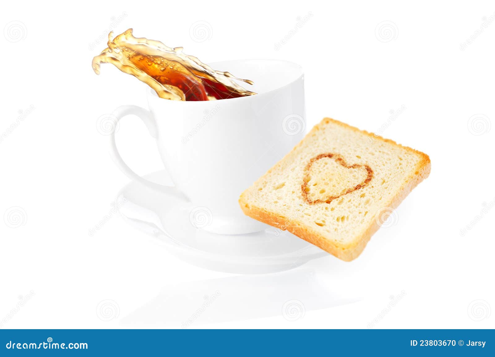 Falling coffee with toast stock photo. Image of nature - 23803670