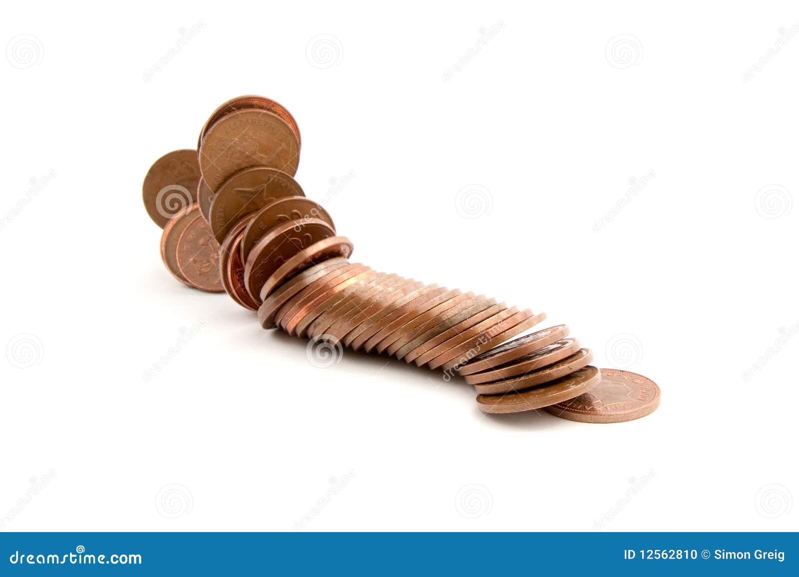 Falling Coins stock photo. Image of penny, copper, finance - 12562810
