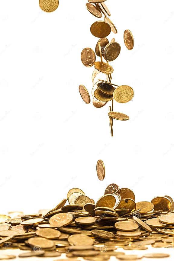 Falling coins stock photo. Image of finances, money, currency - 35700956