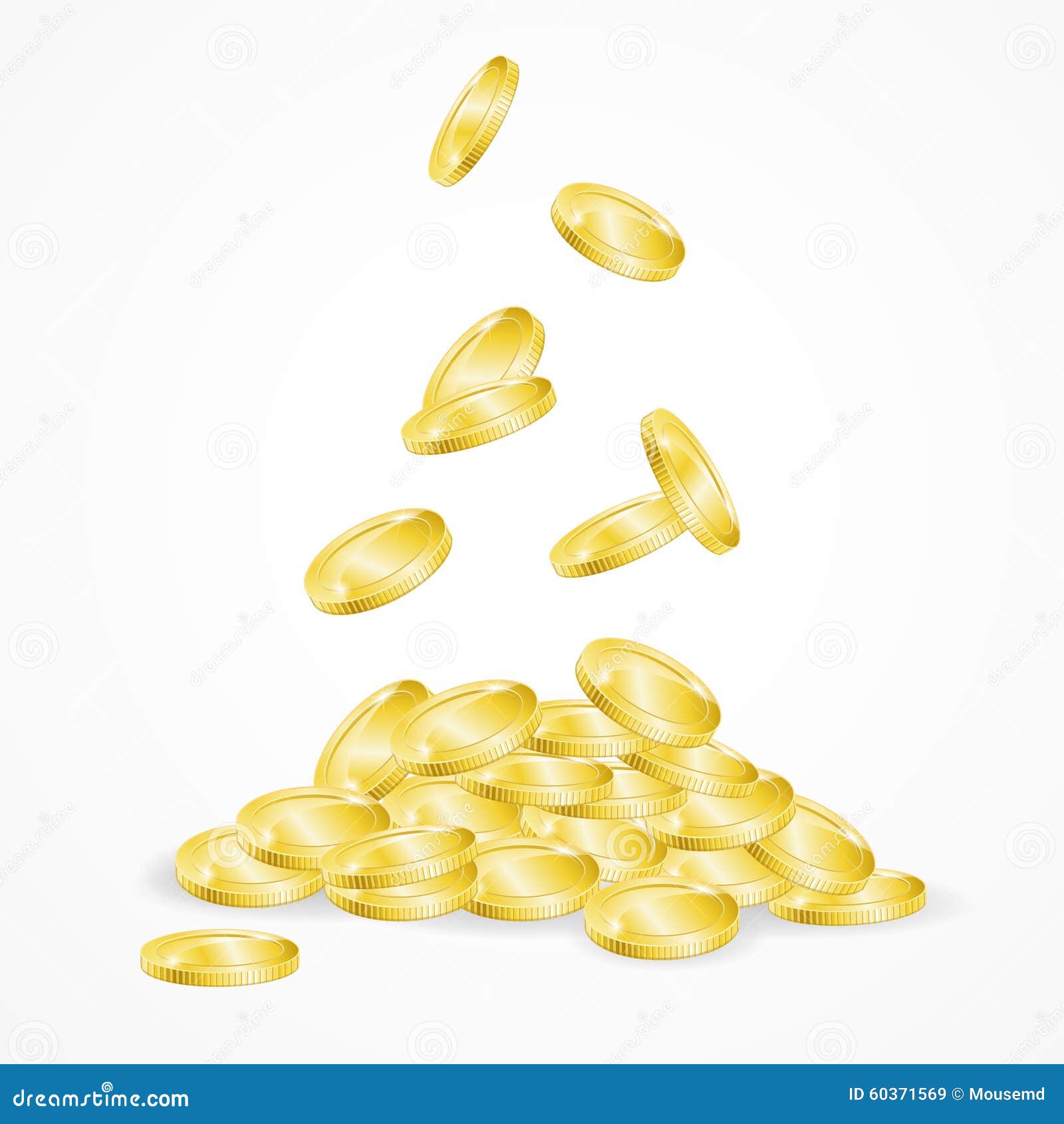 Falling Coins . Vector stock vector. Illustration of coin - 60371569