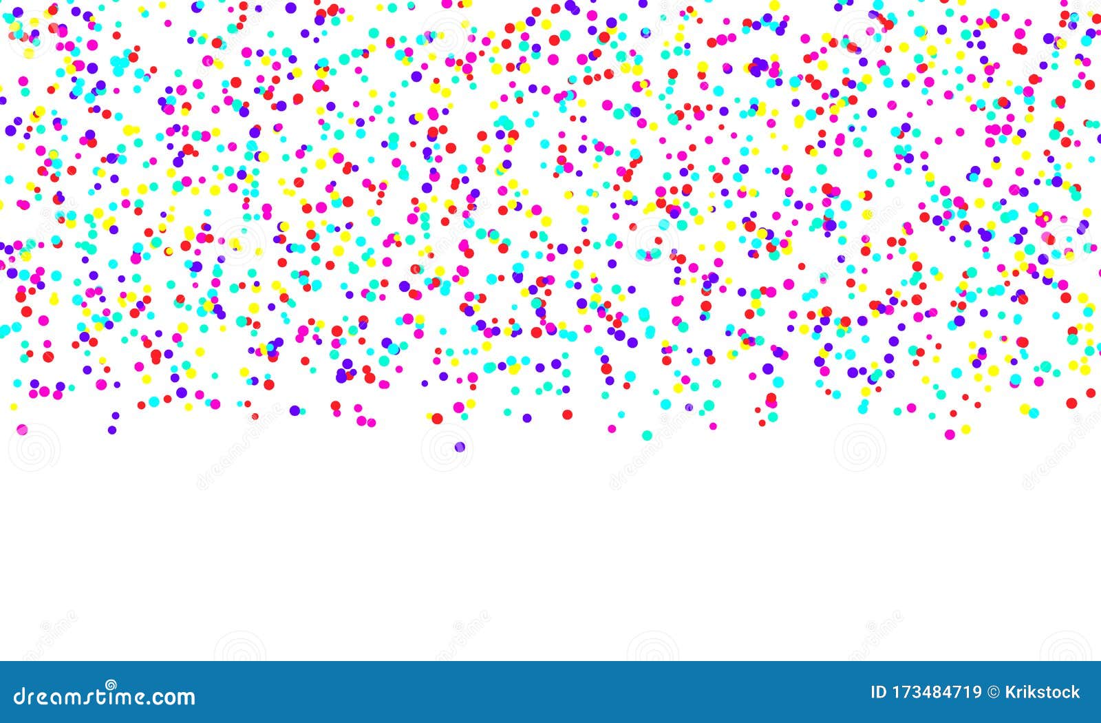 Falling Color Dots. Fun Background. Vector. Stock Vector - Illustration ...