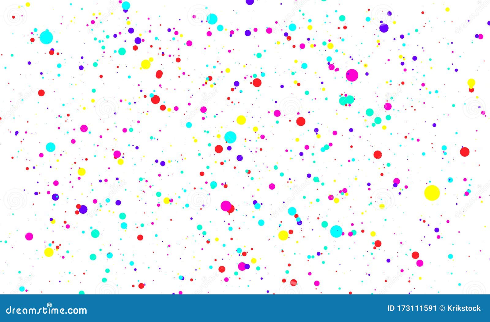 Falling Color Dots. Fun Background. Vector. Stock Vector - Illustration ...