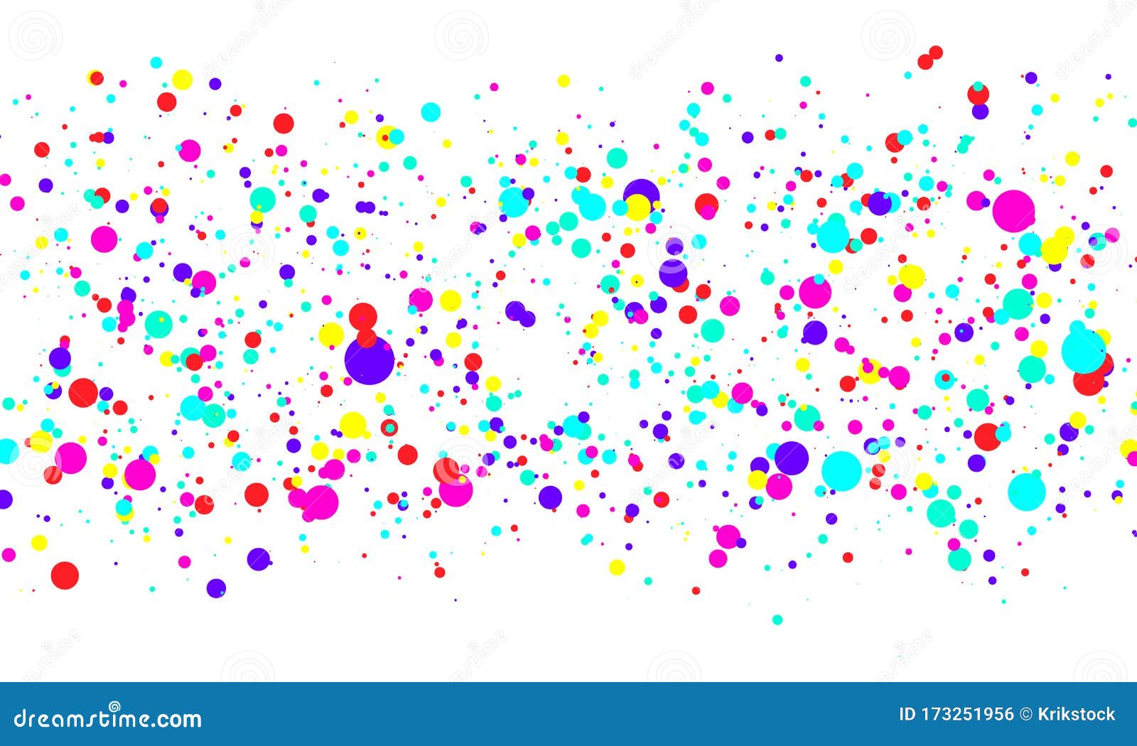 Falling Color Dots. Fun Background. Vector. Stock Vector - Illustration ...