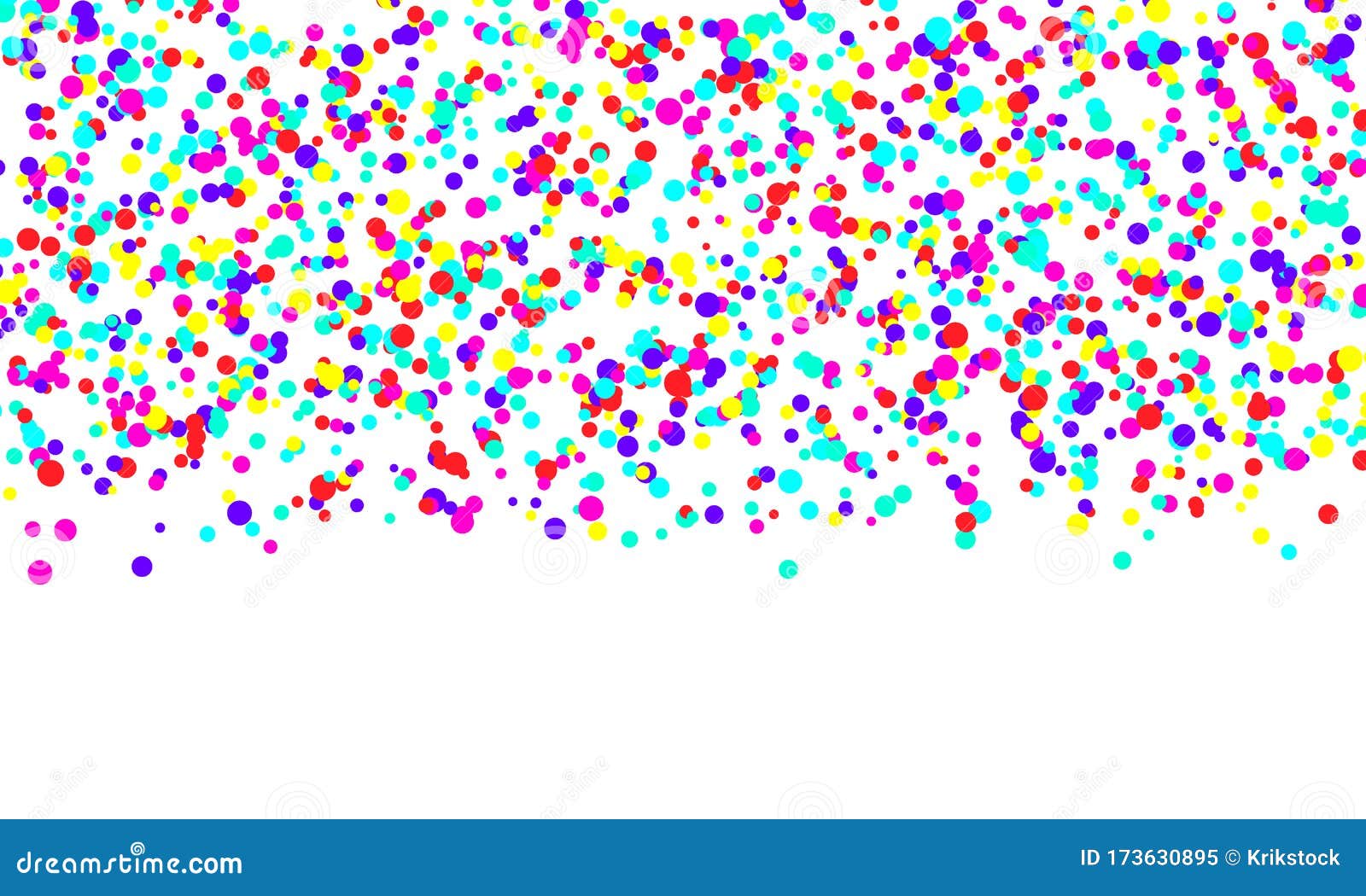 Falling Color Dots. Fun Background. Vector. Stock Vector - Illustration ...