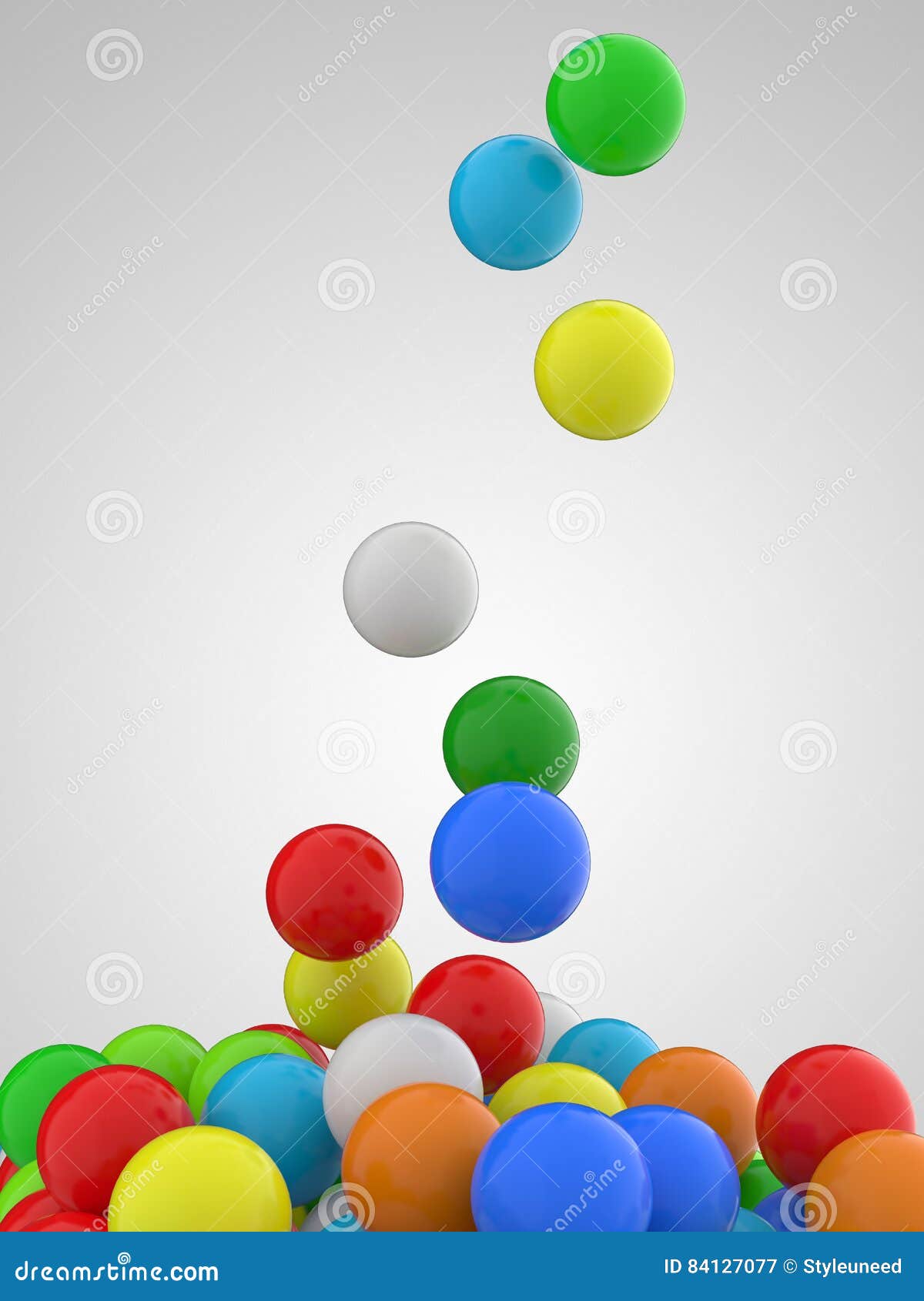 Falling colorful balls 3 stock illustration. Illustration of creative ...