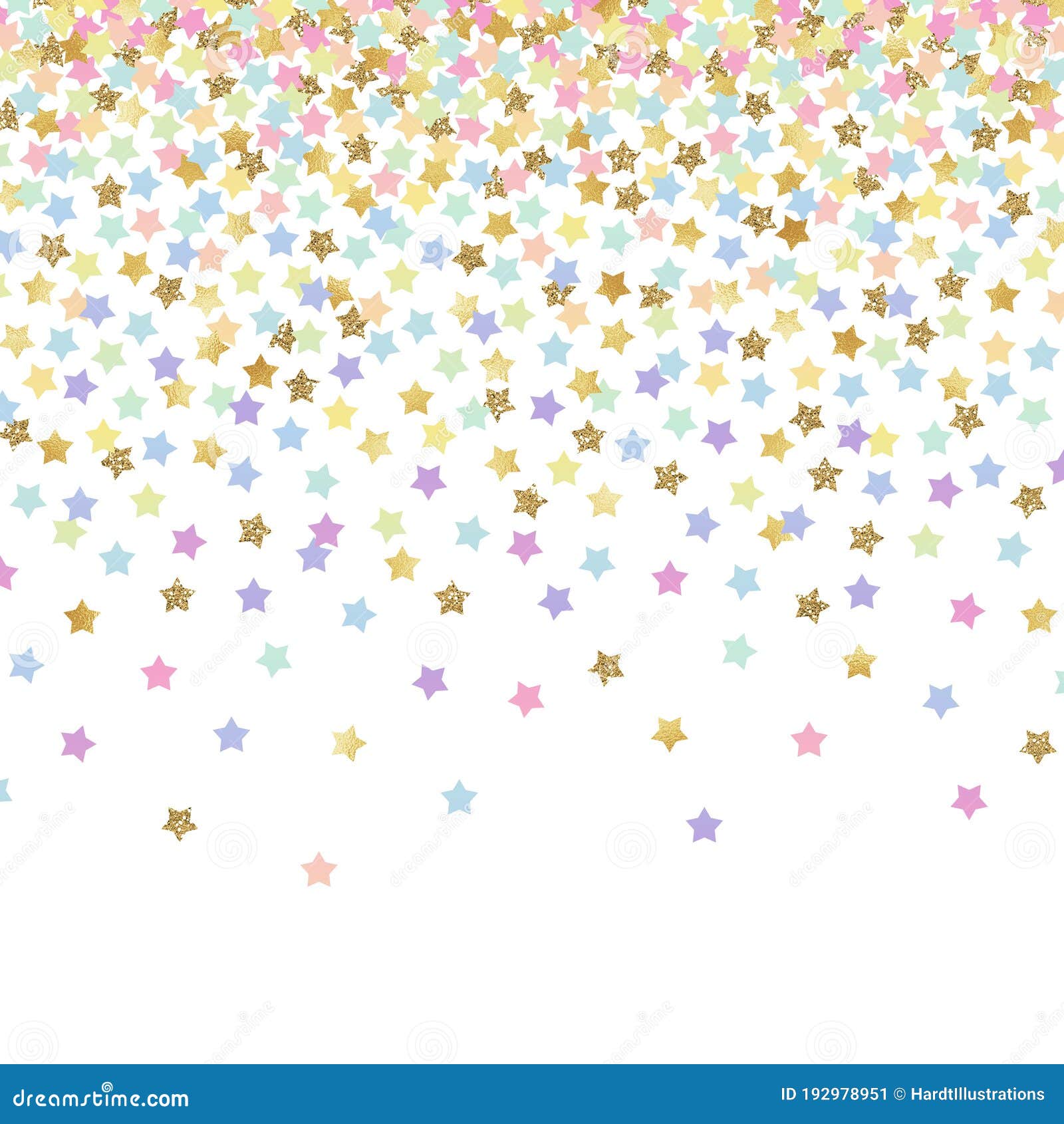 Falling Confetti Background Stock Illustration - Illustration of cute ...