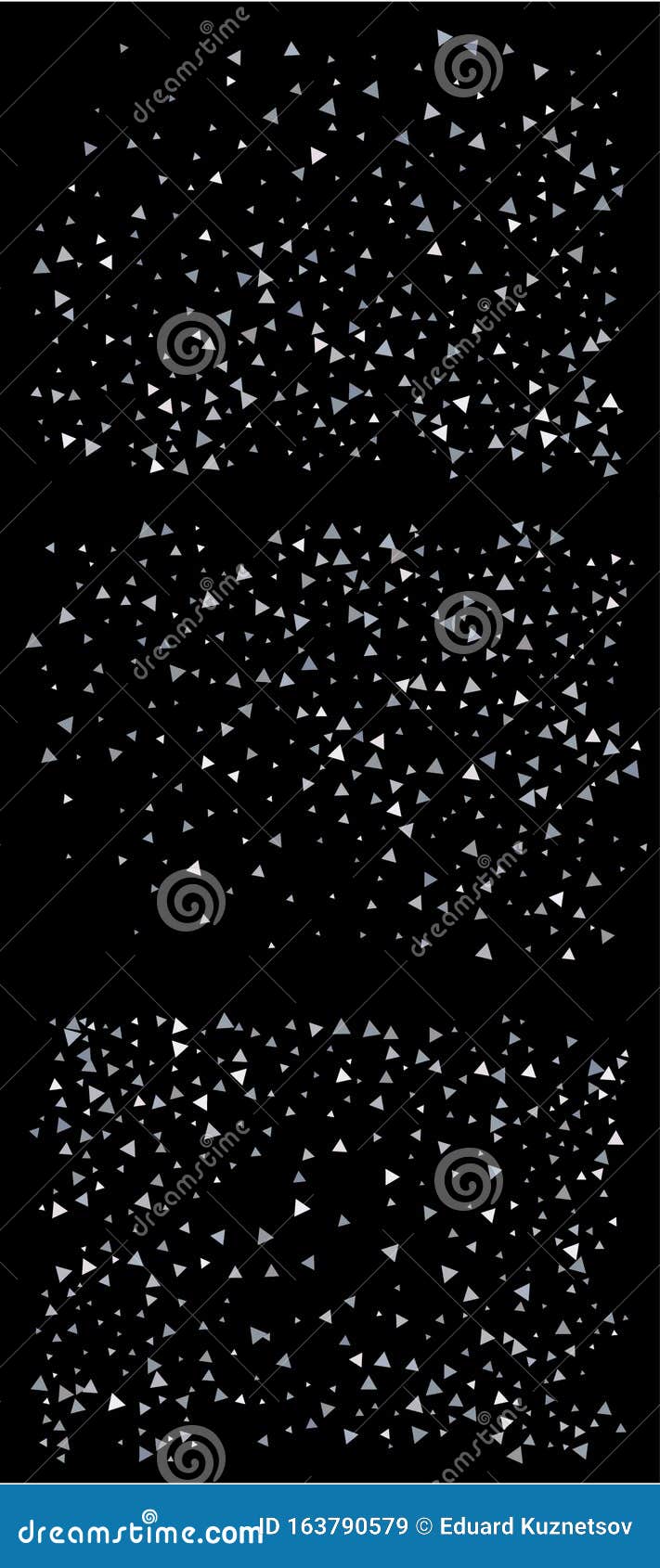 Falling Confetti on Black Background Stock Illustration - Illustration ...