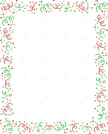 Falling Confetti border stock vector. Illustration of greet - 6349239