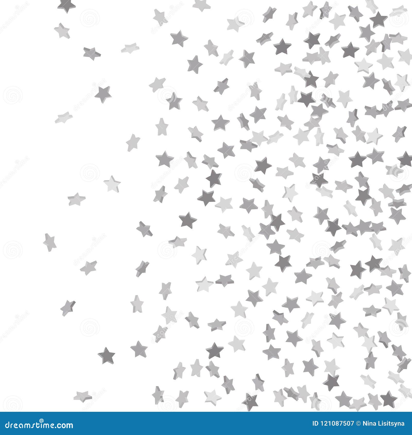 Falling Confetti Stars Stock Vector Illustration Of Decorative 121087507
