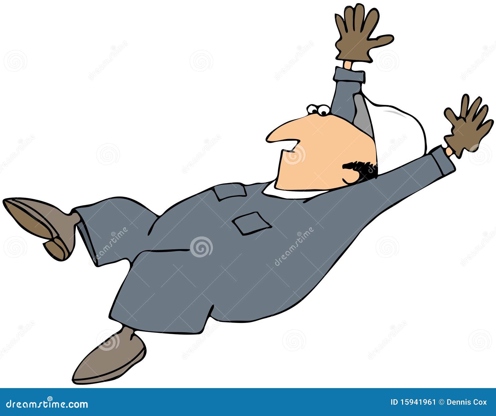 Falling Construction Worker Stock Illustration - Illustration of ...
