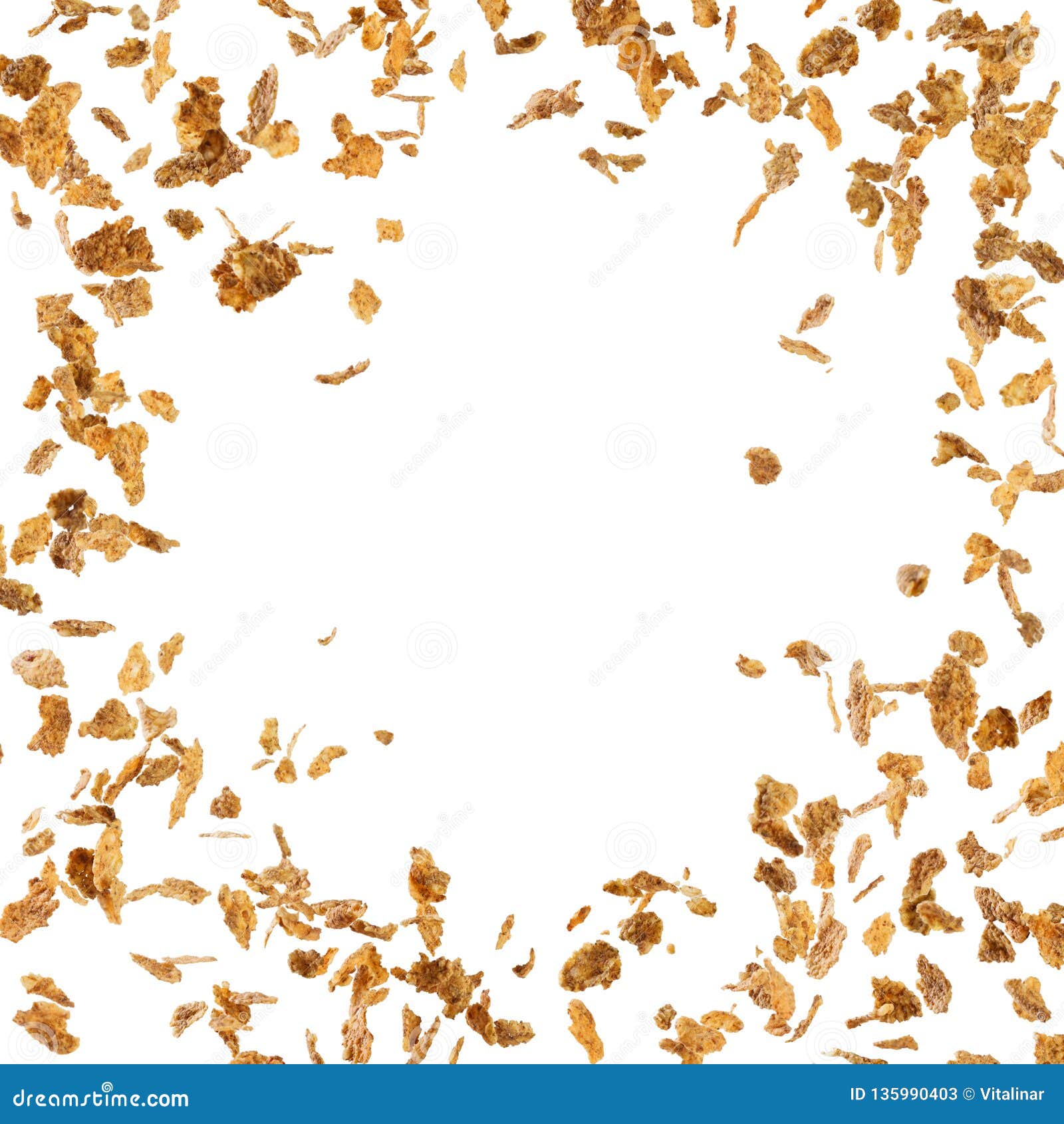 Sweet Corn Flakes Explosion Stock Image - Image of ingredient, falling ...