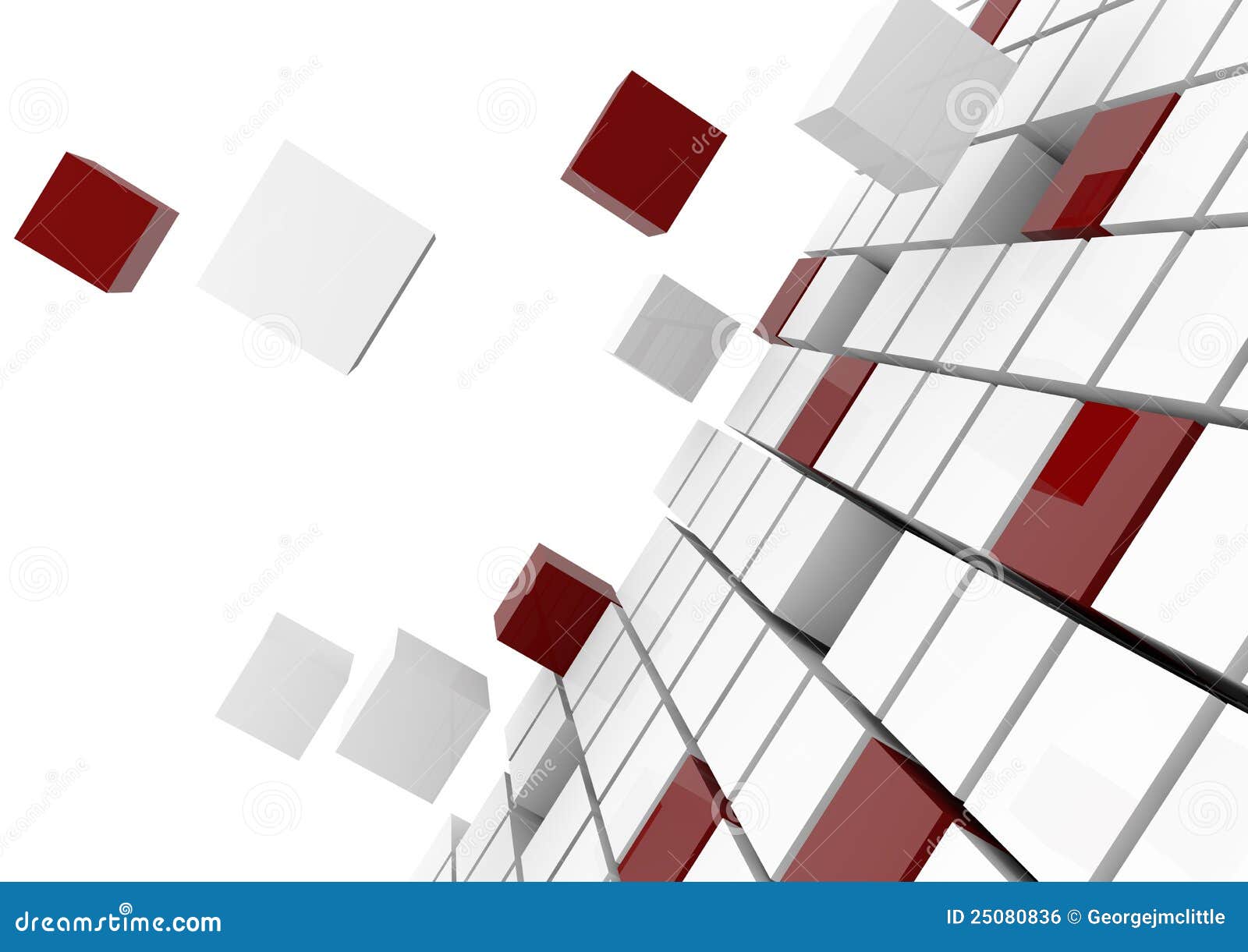 Falling cubes stock illustration. Illustration of isolated - 25080836