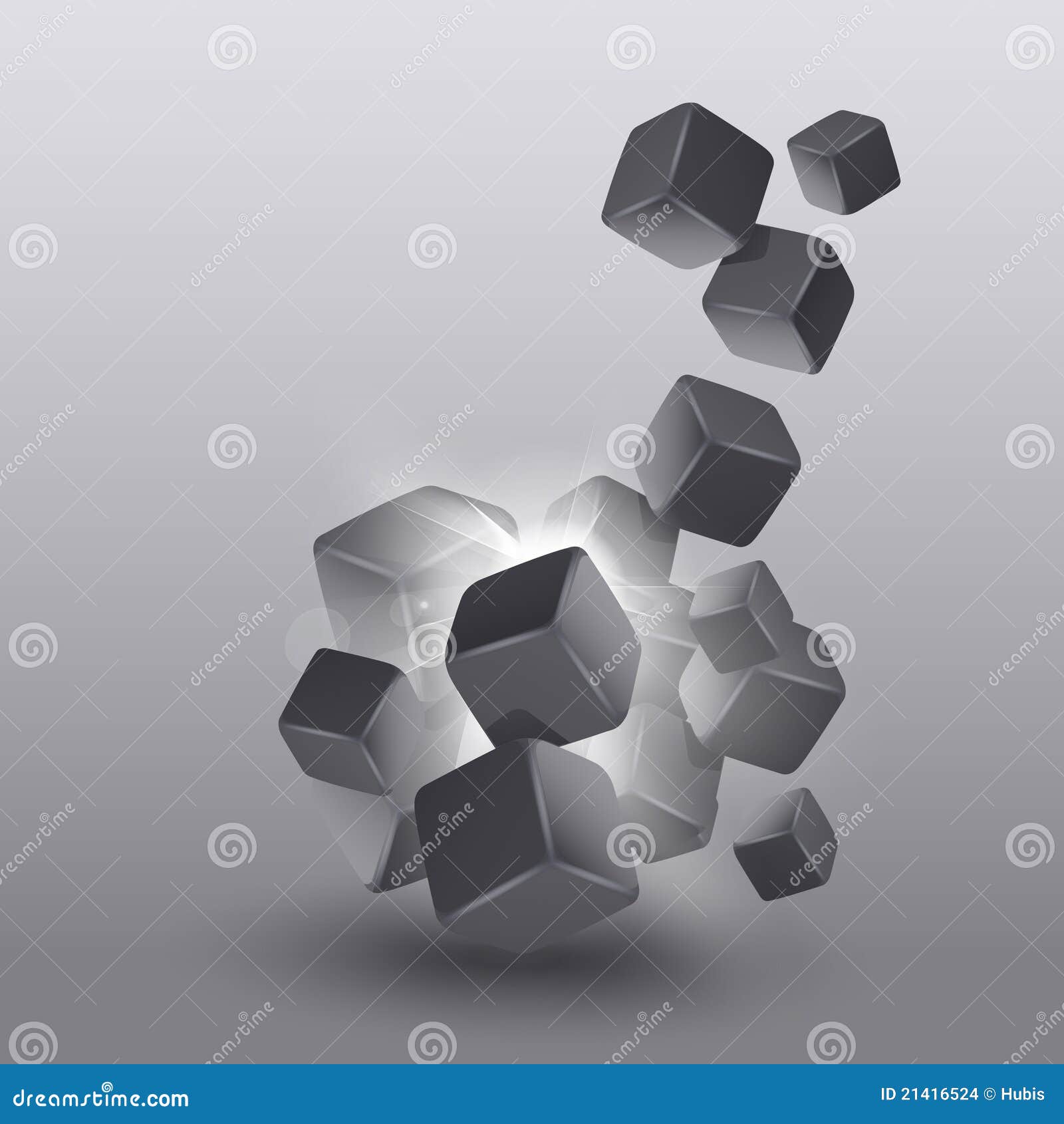 Falling Cubes Background stock vector. Illustration of light - 21416524
