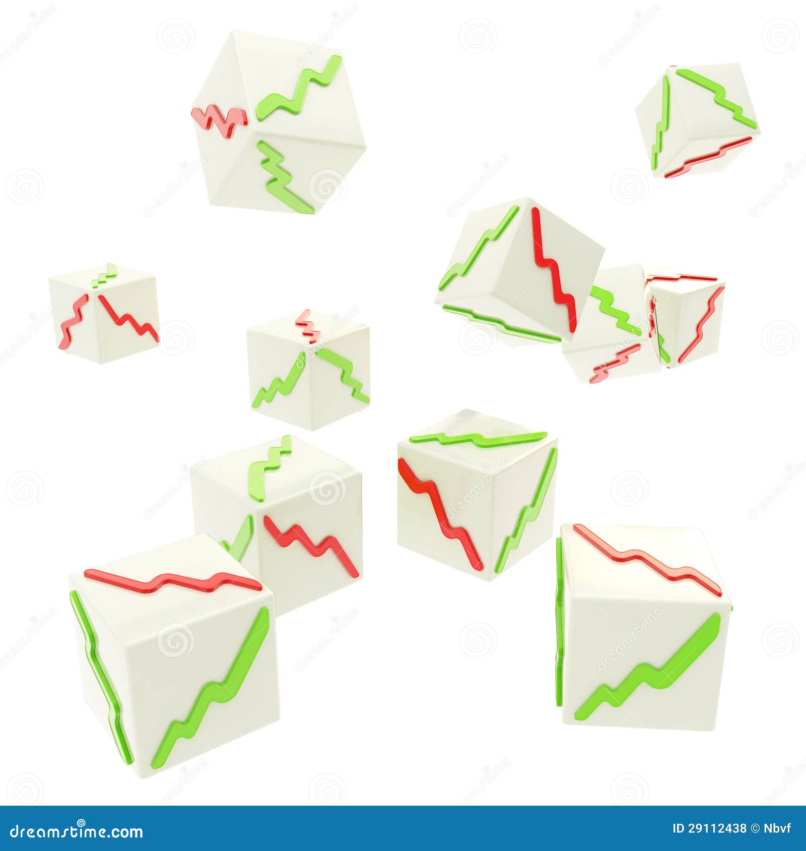 3d Negative Bar Graphs Stock Photography | CartoonDealer.com #45128084