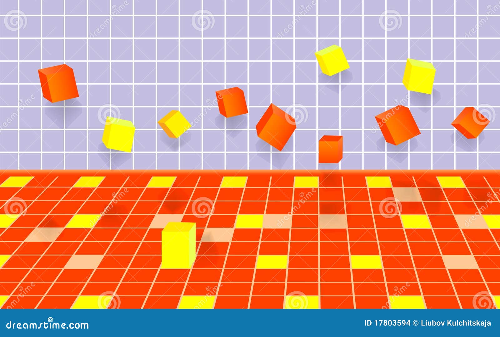 Falling Cubes.vector 10eps. Stock Vector - Illustration of effect ...