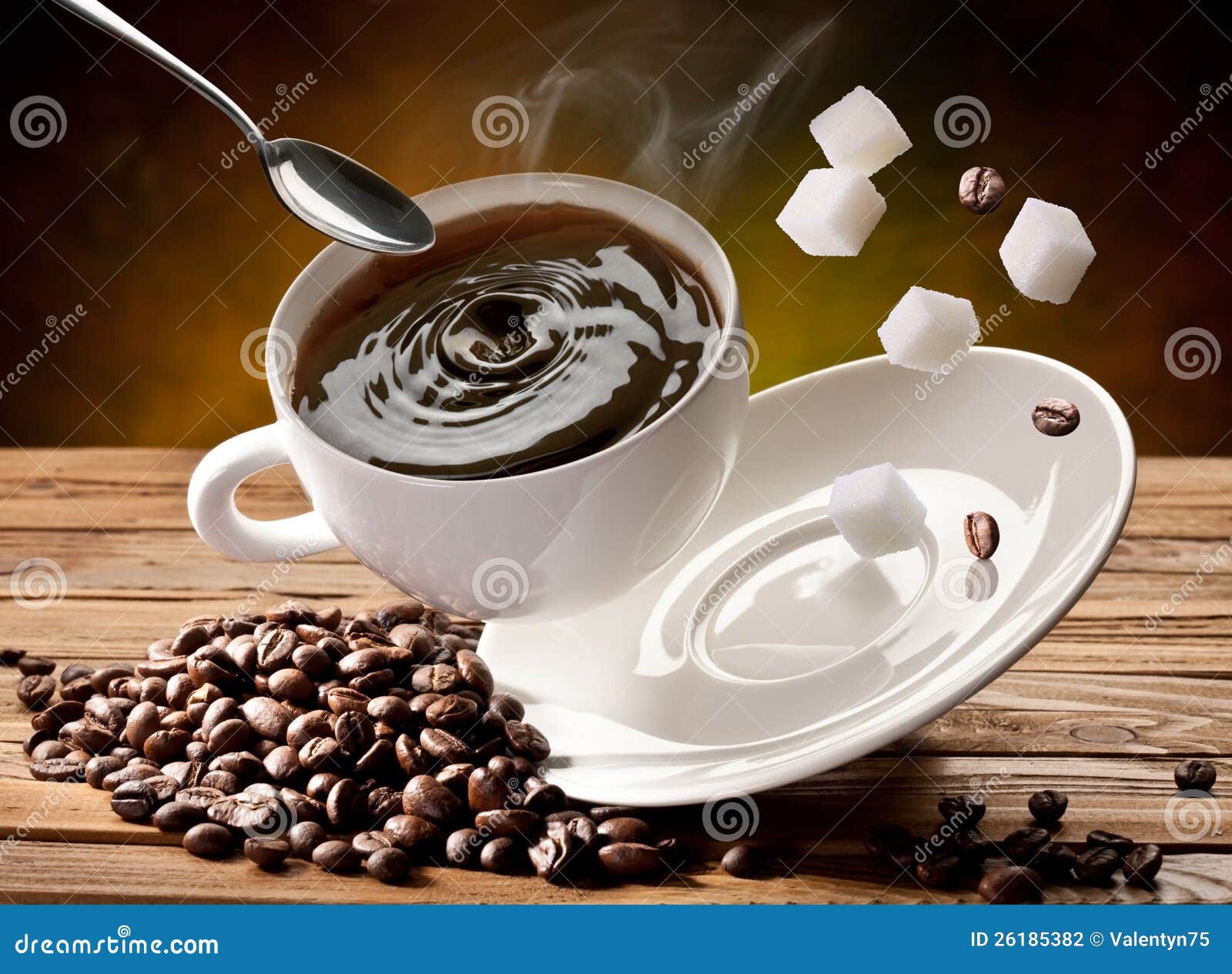 Falling Cup Coffee Stock Photography - Image: 26185382