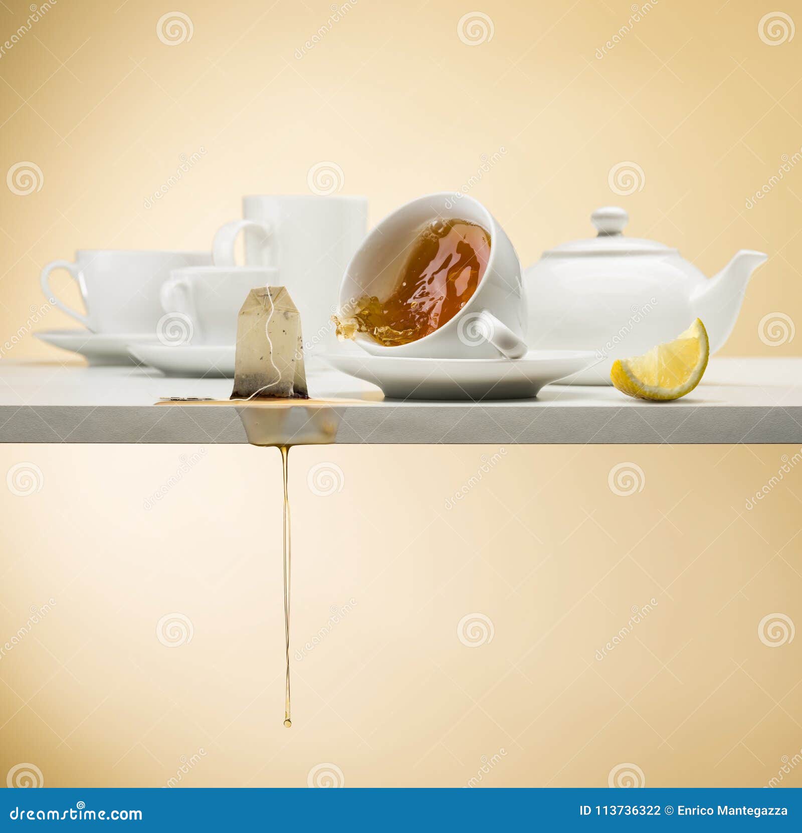 Cup of tea stock photo. Image of brown, drink, natural - 113736322