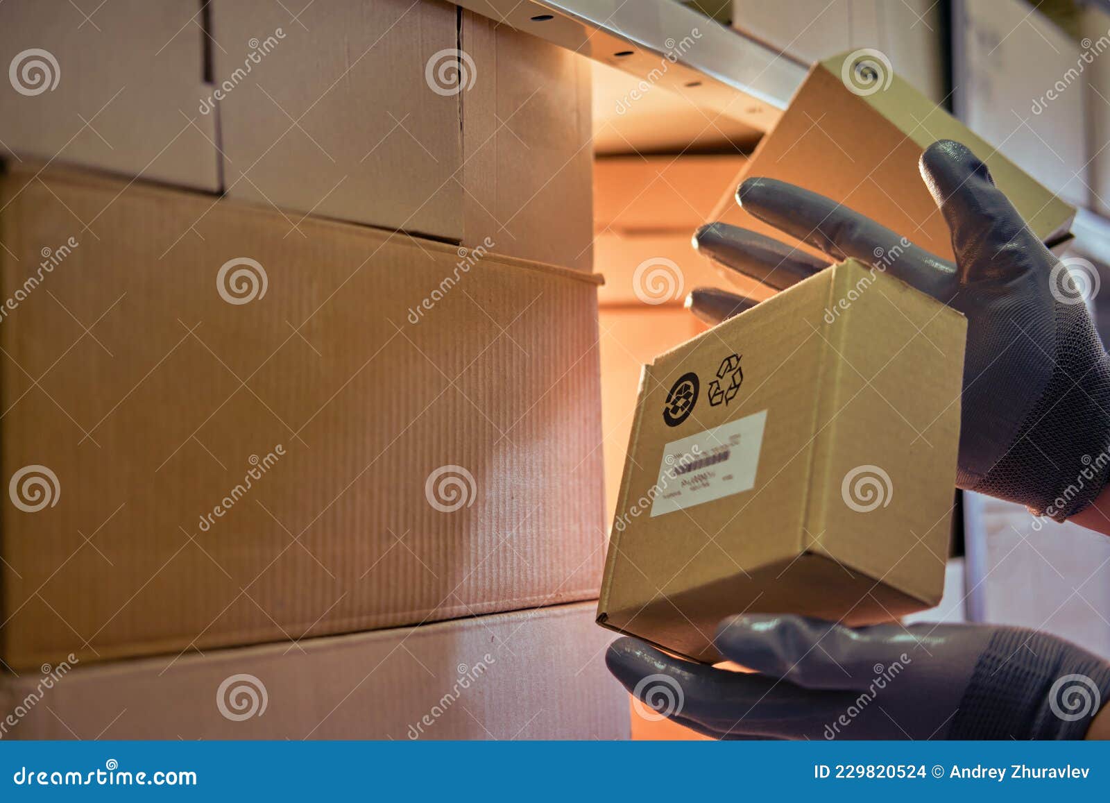 Falling and Damage To Packaging and Goods in Parcels in the Warehouse ...