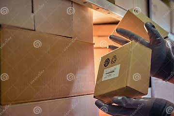 Falling and Damage To Packaging and Goods in Parcels in the Warehouse ...