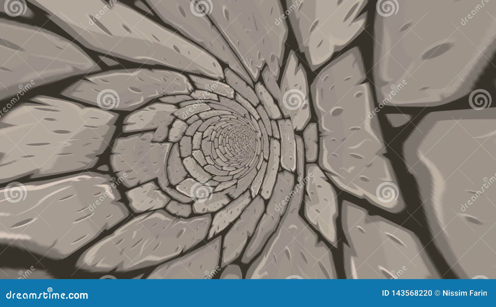 Falling into a deep well stock footage. Video of futuristic - 143568220