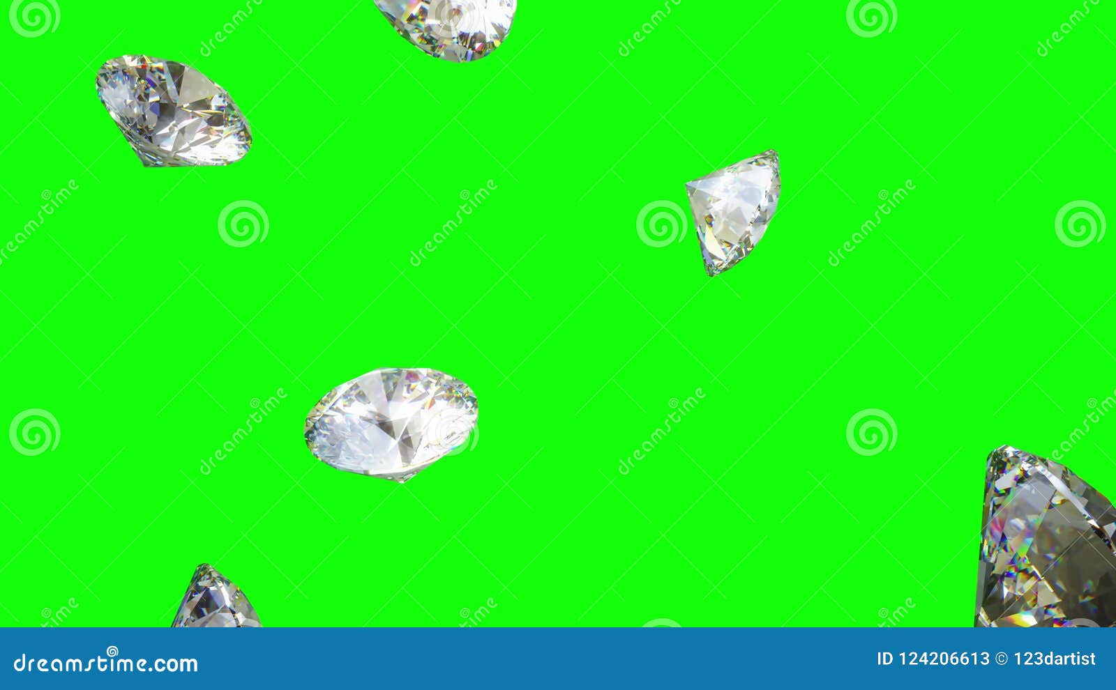 Falling Diamonds - Loopable CG Animation Stock Video - Video of carbon ...