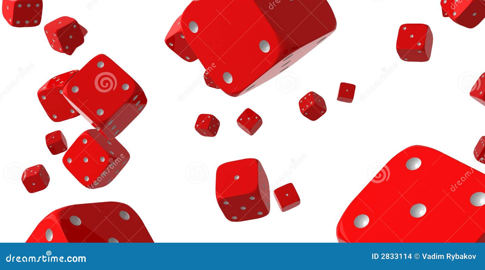 Red Falling Dice Cartoon Vector | CartoonDealer.com #92282761