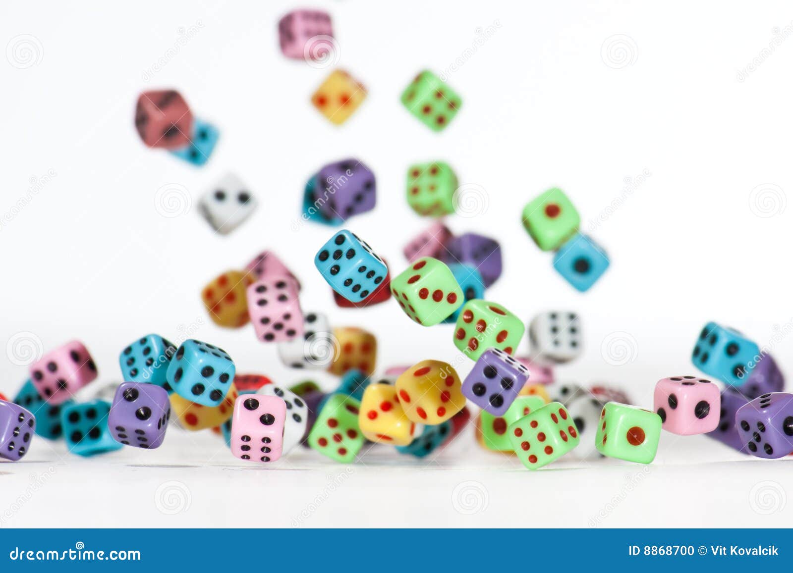 Falling Dices 4 stock photo. Image of dies, chance, roll - 8868700