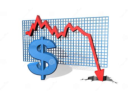 Falling Dollar stock illustration. Illustration of economic - 20697013