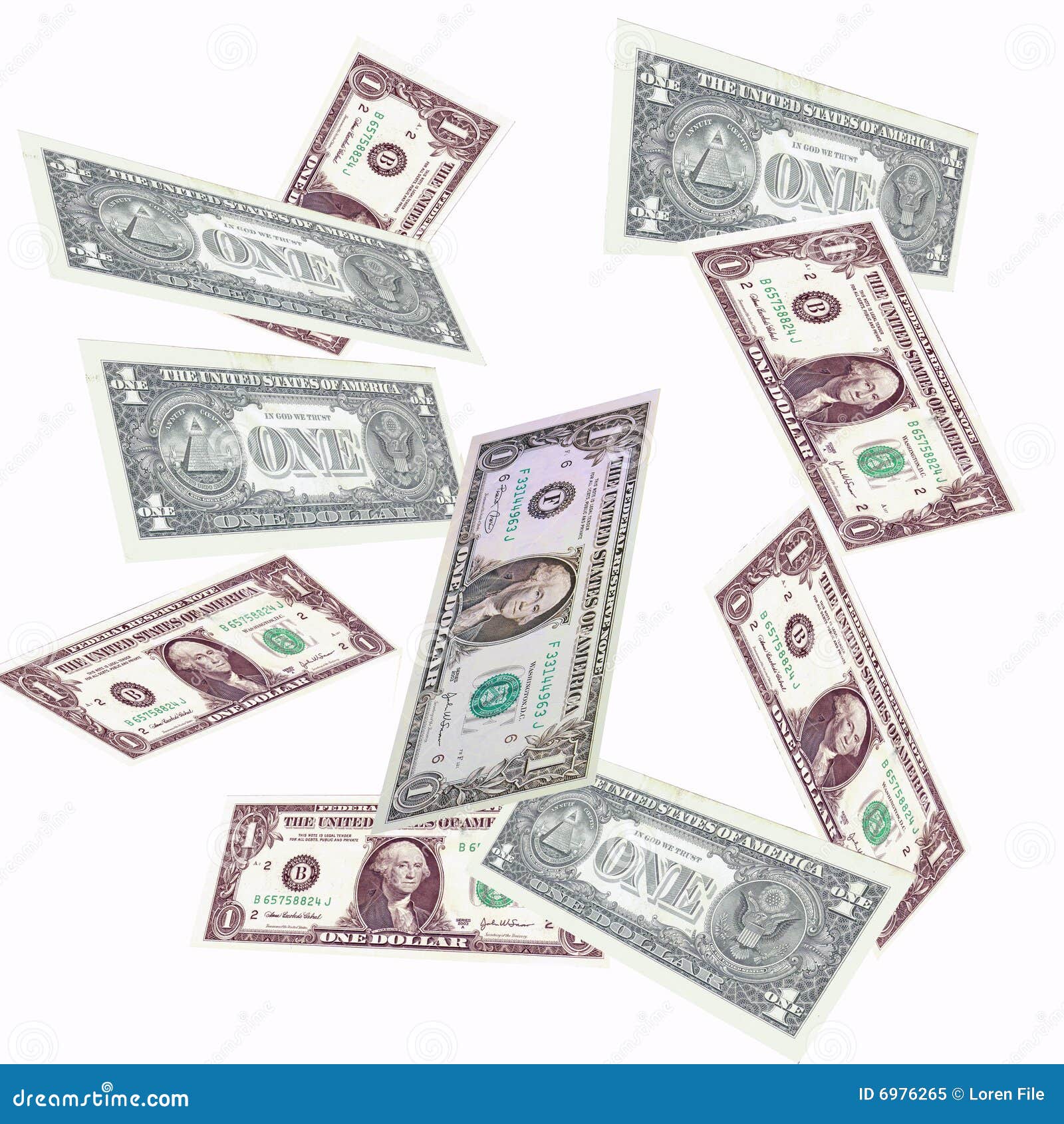 Falling Dollar stock image. Image of economics, dollars - 6976265