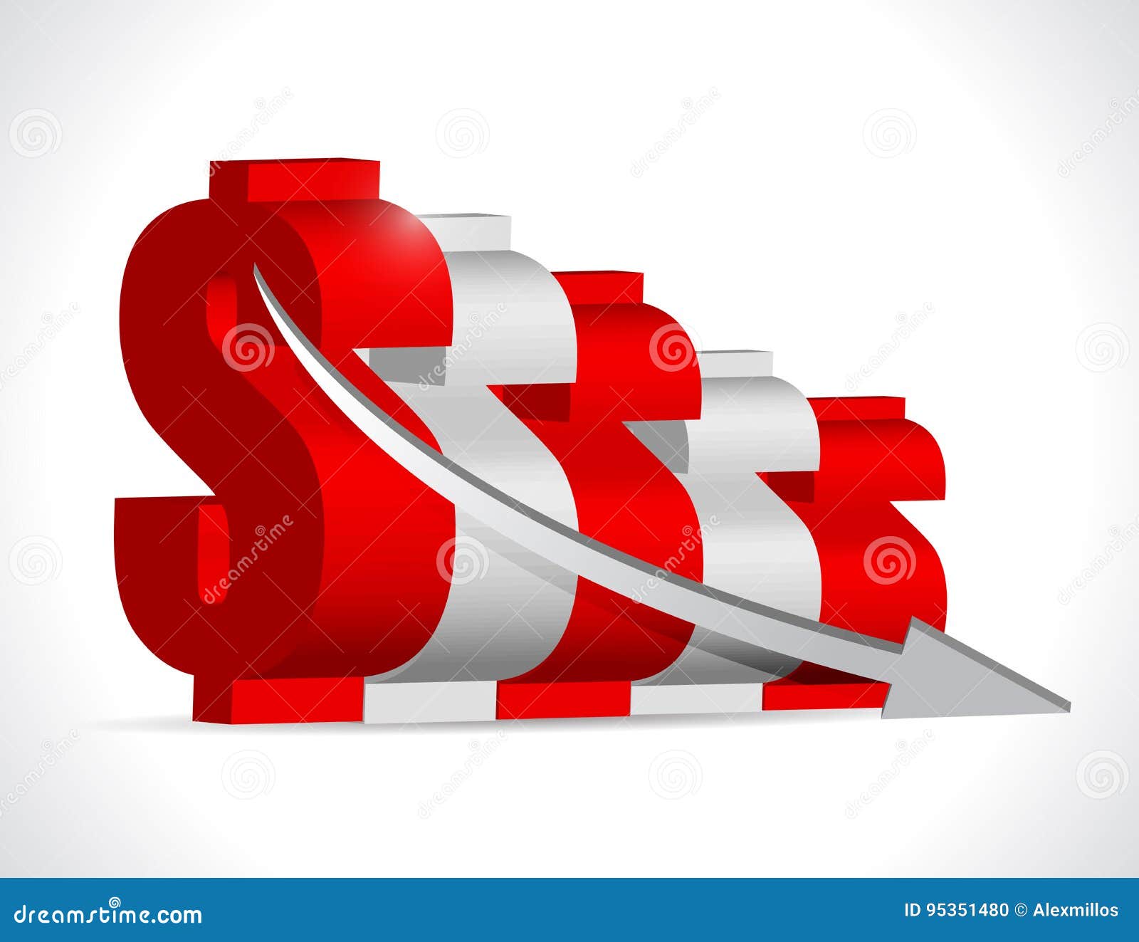 Falling Dollar Symbols Background Royalty-Free Stock Image ...