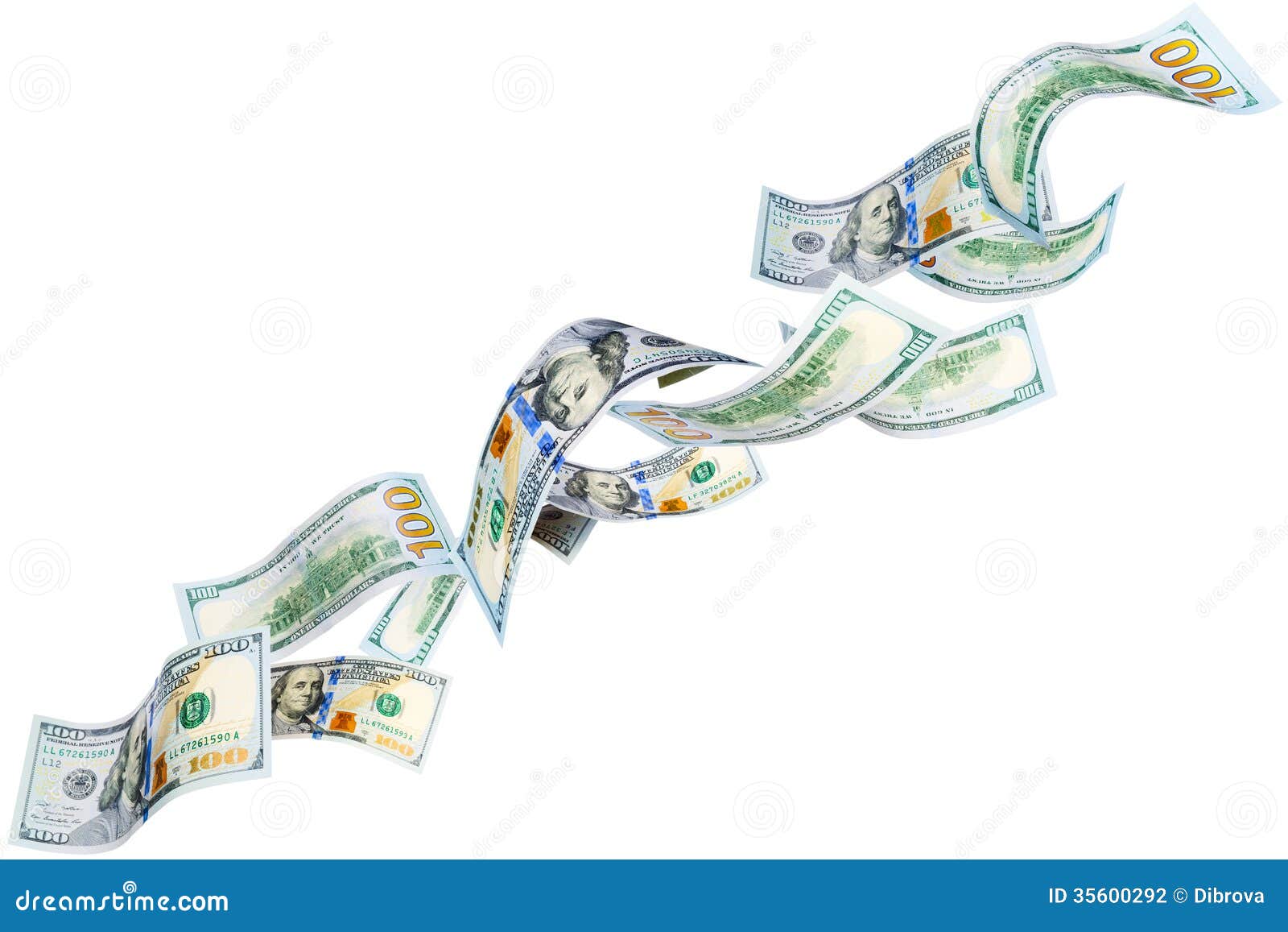 Falling Dollars stock photo. Image of concept, cash, exchange - 35600292