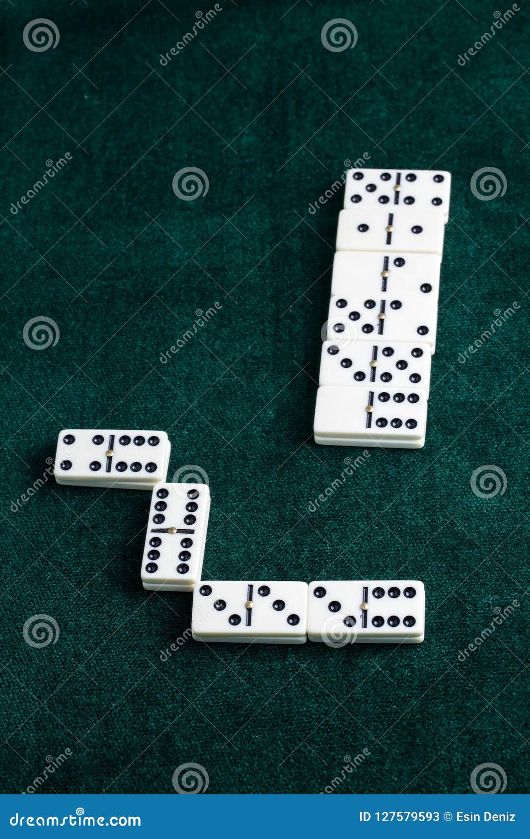 Falling Dominoes. the Domino Game. Stock Image - Image of game, element ...