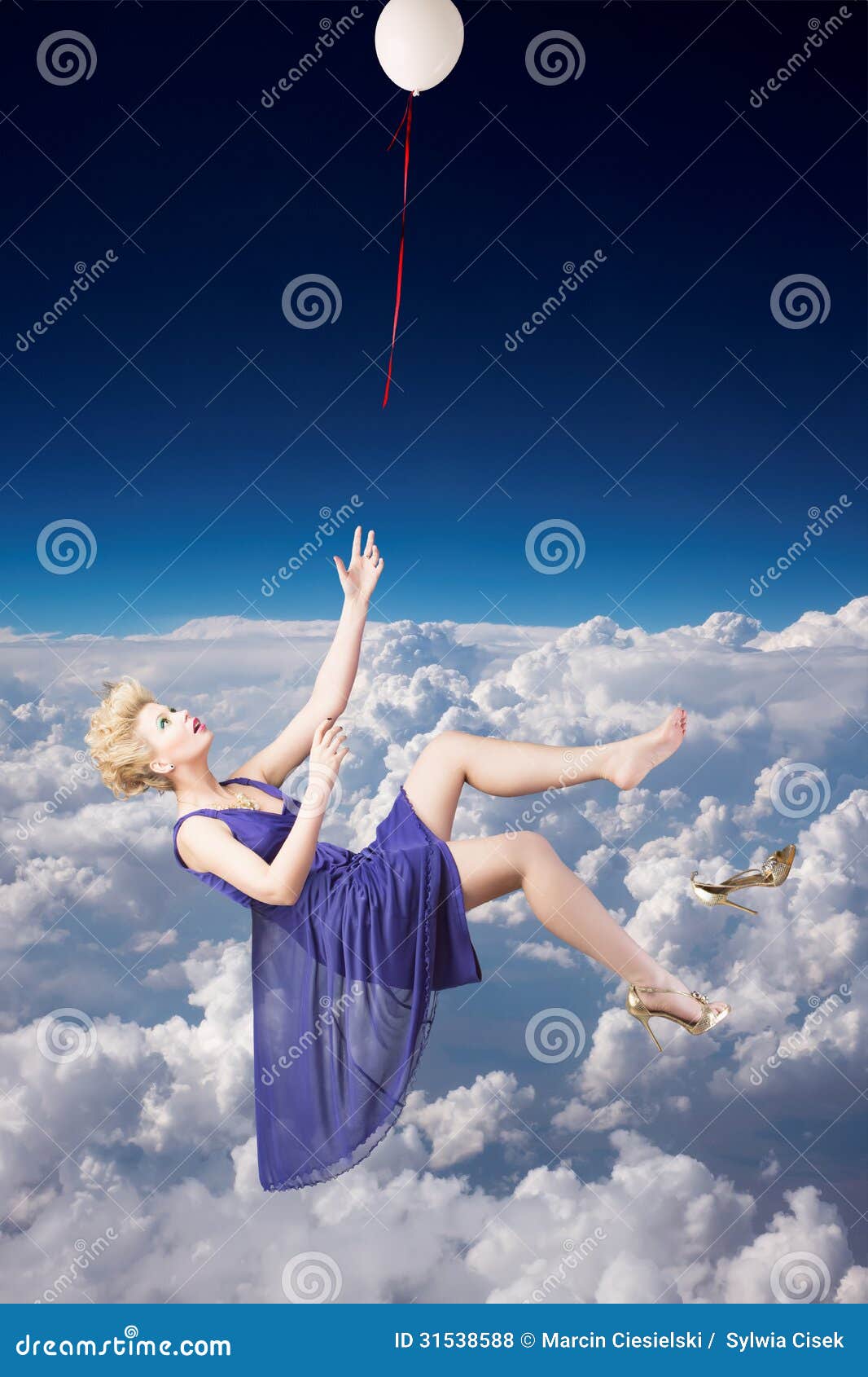 Falling down stock photo. Image of fantasy, fairy, blue - 31538588