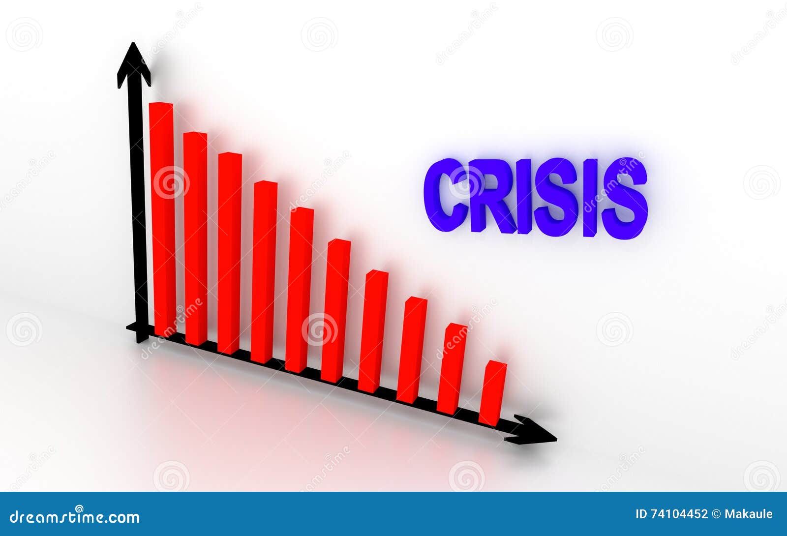 Falling down graph stock illustration. Illustration of price - 74104452
