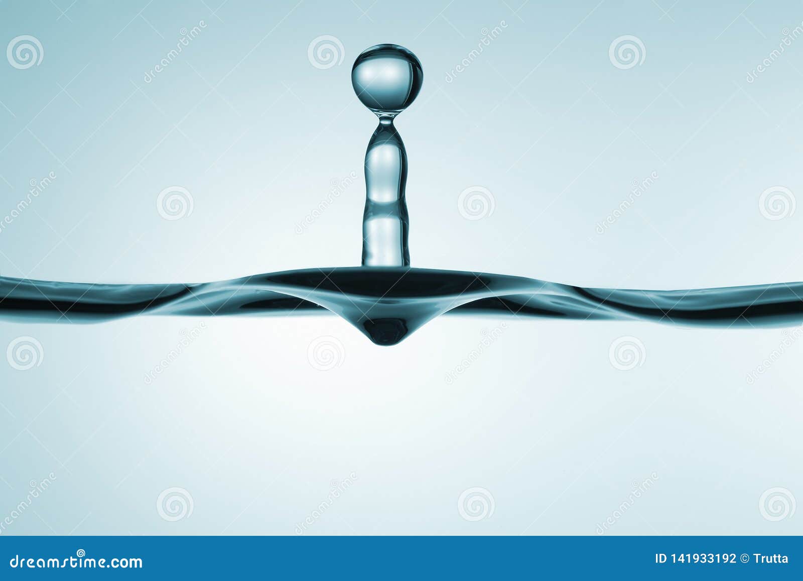 Falling drop of water stock photo. Image of falling - 141933192