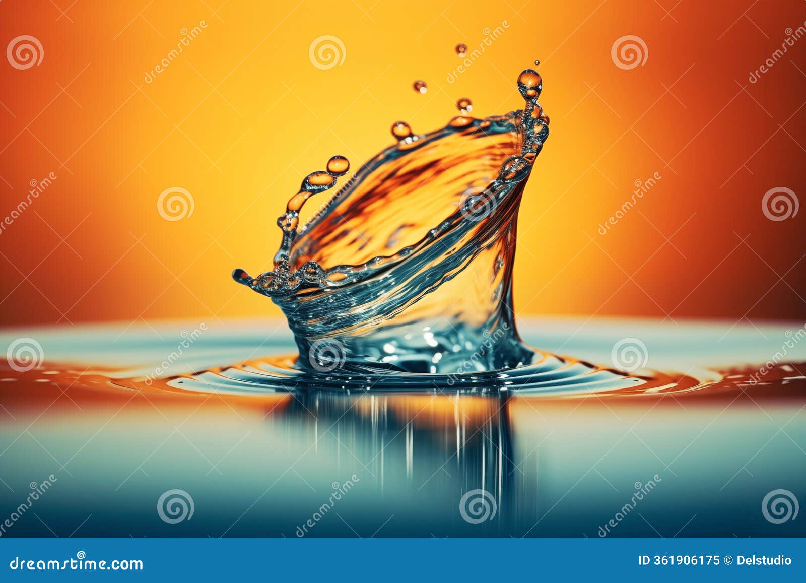 Liquid Droplet Falling, A Study Of Ripples And Surface Tension Royalty ...