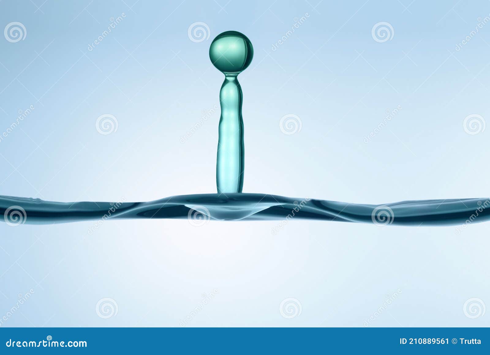 Falling drop of water stock image. Image of bright, rippled - 210889561